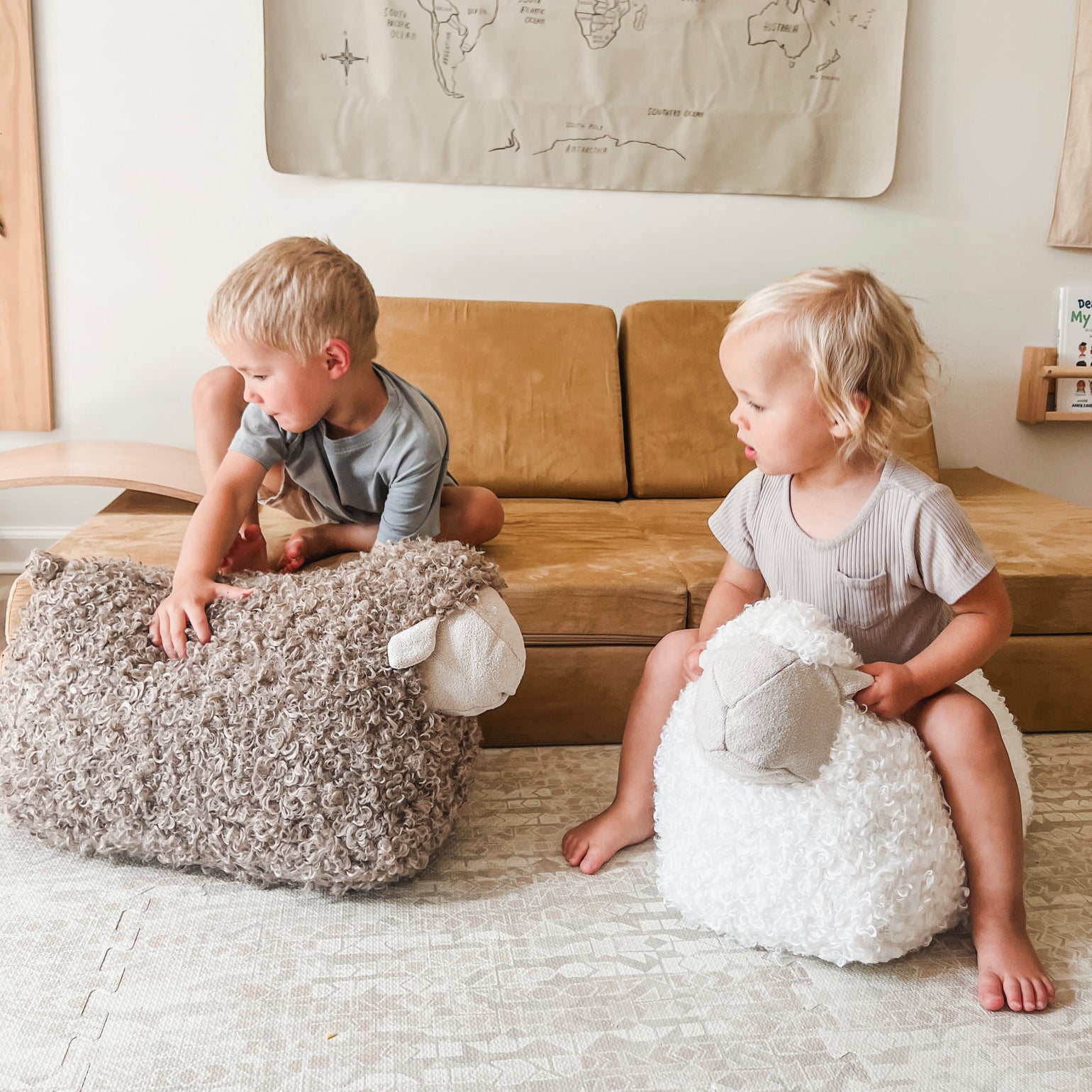 BAA BAA SHEEP POUF//balancing pouf – Little Lamb Kind